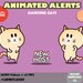 ANIMATED Dancing Cats Twitch Stream Alerts W Music / Cute Kawaii Cat ...
