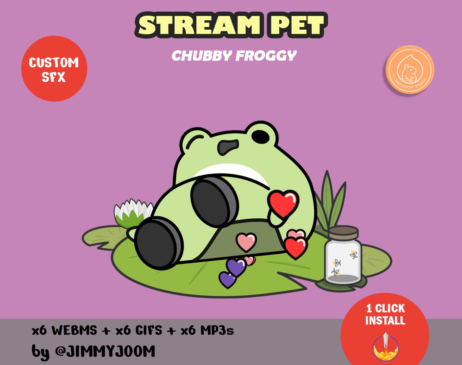 Animated Frog Stream Pet Custom Widget / STREAMELEMENTS Interactive ...