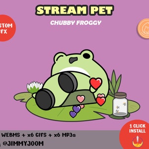 Animated Frog Stream Pet Custom Widget / STREAMELEMENTS Interactive ...