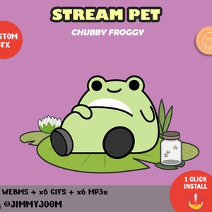 Animated Frog Stream Pet Custom Widget / STREAMELEMENTS Interactive ...