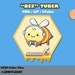 Animated Cute Bee Vtuber / PNG GIF Tuber / Yellow Honey Bee Animated ...