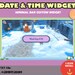 Date and Time Widget for Twitch Streaming / Custom Widget / Customizable / Minimal Style Custom ...