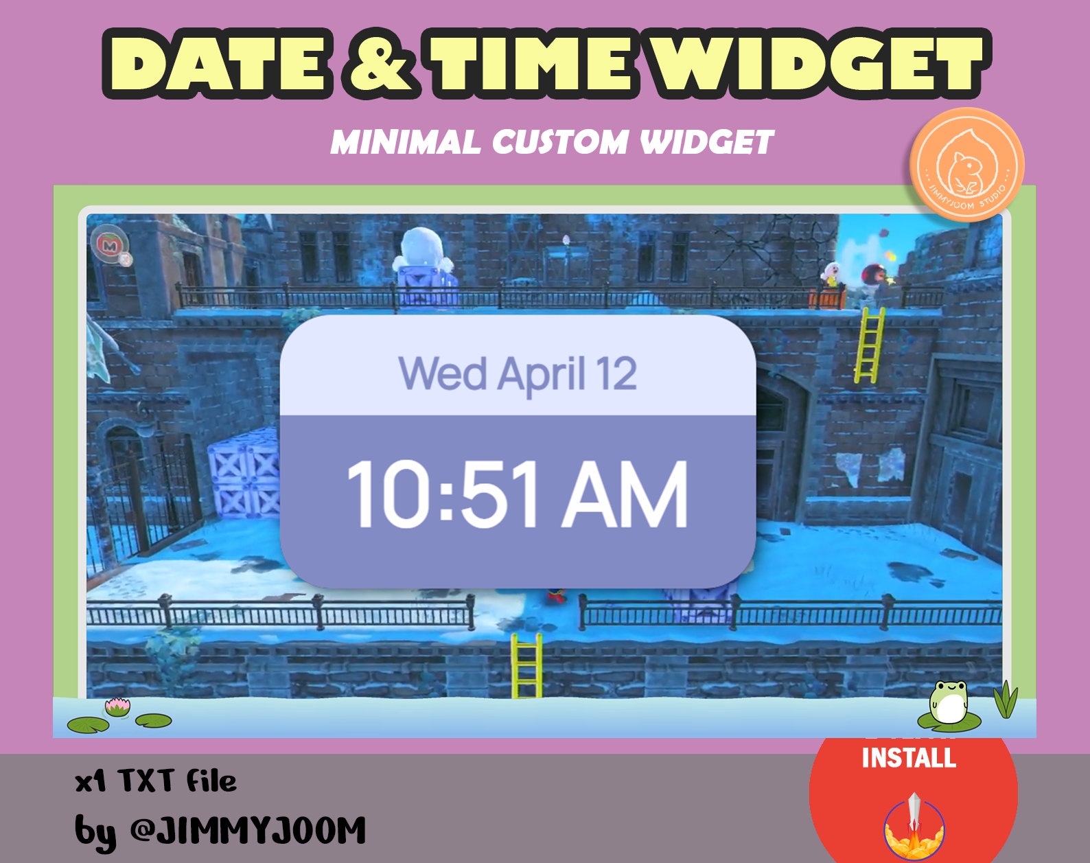 Date and Time Widget for Twitch Streaming / Custom Widget ...