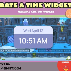Date and Time Widget for Twitch Streaming / Custom Widget ...