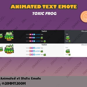 Animated Toxic Emote / Animated Frog Emotes / Cute Kawaii Frog ...