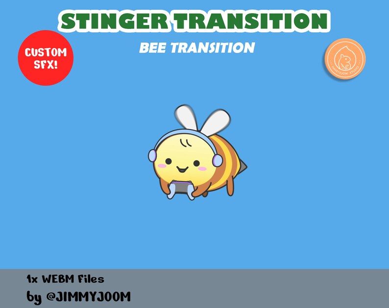 Twitch Stinger Transition / Kawaii Honey Bee W Sound / Stream ...