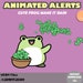 Animated Cute Frog Twitch Alerts / Kawaii Stream Alerts / Facebook ...