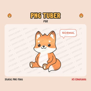 Fox Pngtuber | Veadotube Mini PNG Tuber | Cute Kawaii Fox | Twitch Live ...