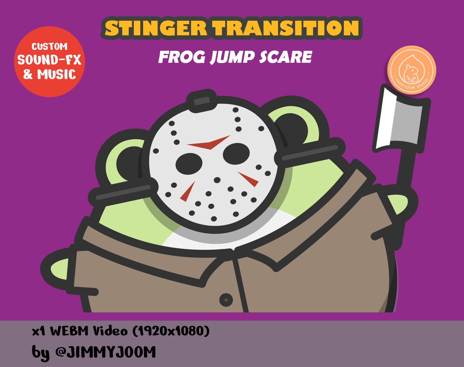 Halloween Frog Stinger Transition / Jump Scare / Animated - Etsy