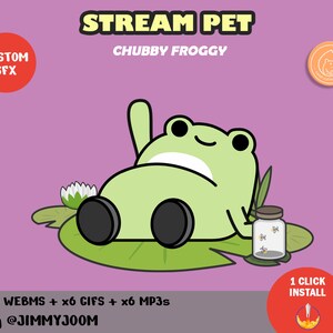 Animated Frog Stream Pet Custom Widget / STREAMELEMENTS - Etsy