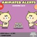 ANIMATED Dancing Cats Twitch Stream Alerts W Music / Cute Kawaii Cat ...