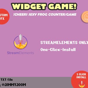 Cute Frog Custom Widget Counter / Chat Widget Game / Frog Meme Game ...