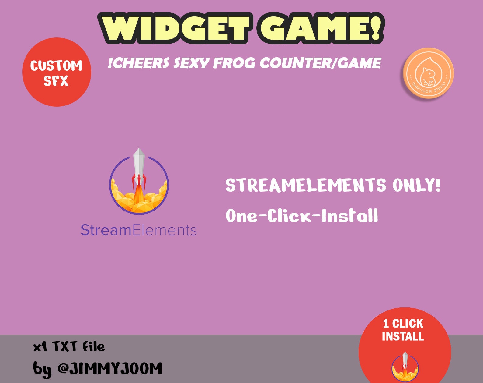 Cute Frog Custom Widget Counter / Chat Widget Game / Frog Meme - Etsy
