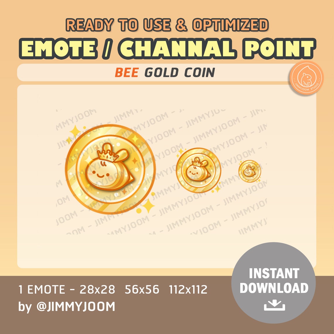 Twitch Channel Points Bee Coin/ Emote / Coin / Badges / Kawaii ...