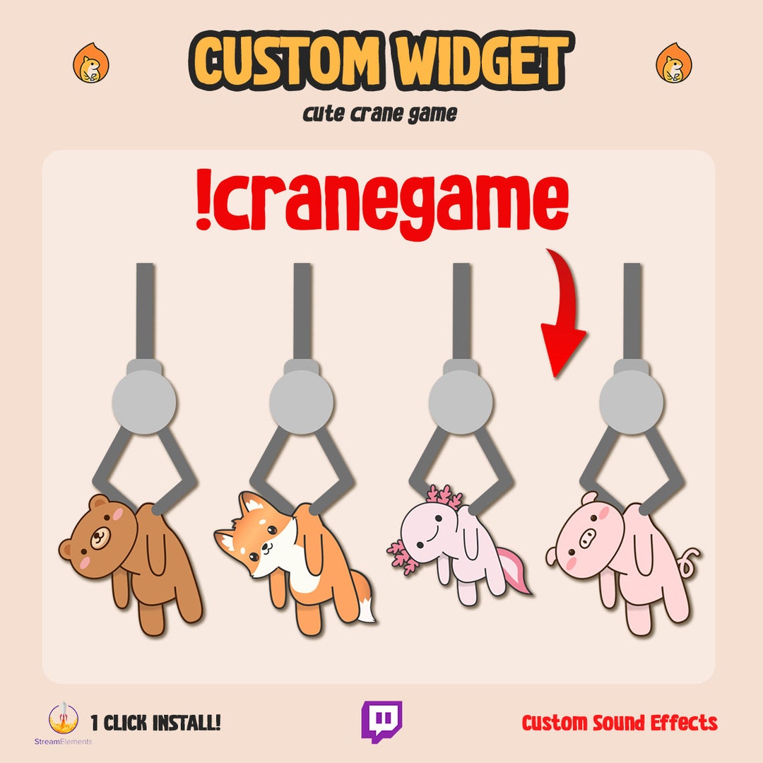 Custom Chat Widget Claw Game / Twitch Chat Widget / Animated - Etsy