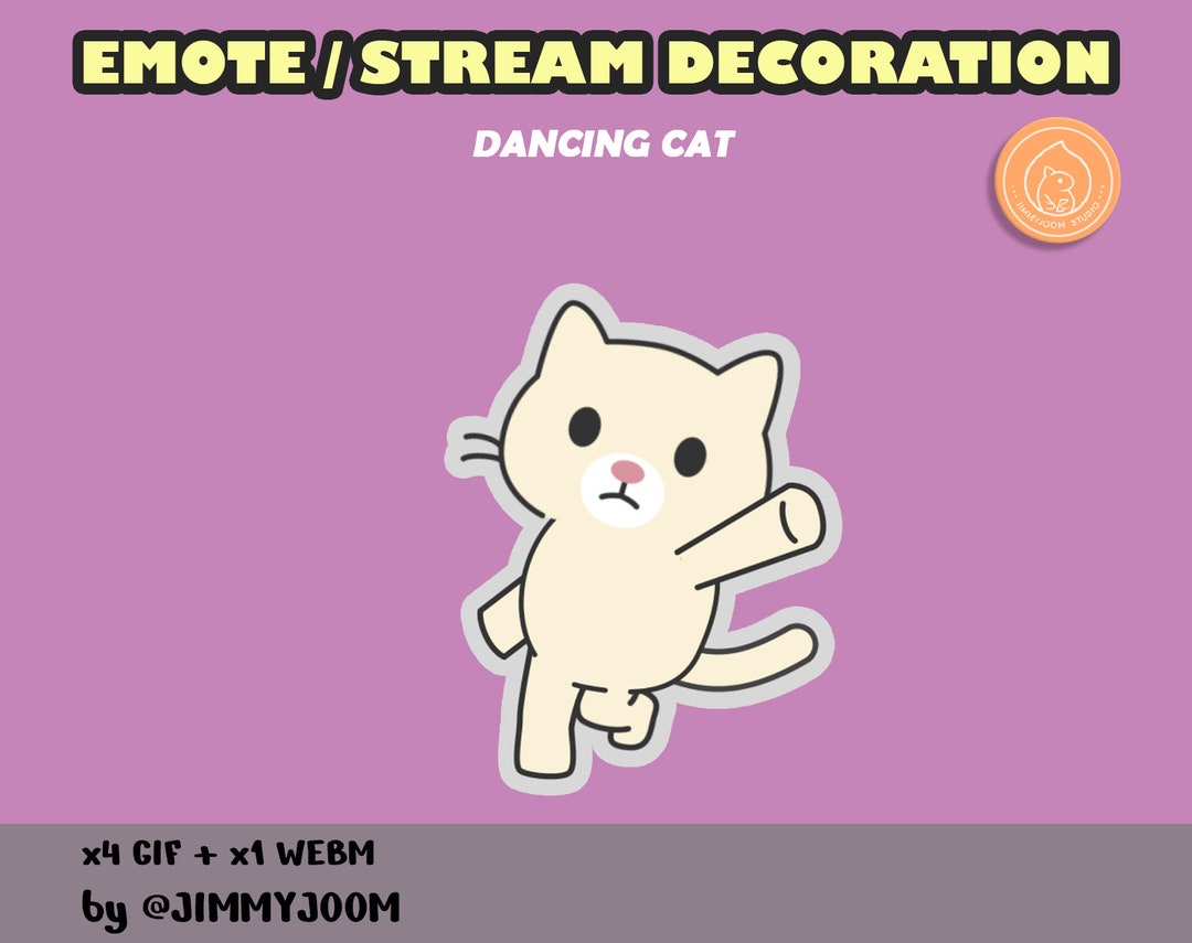 ANIMATED Emote Cat Dance / Dancing Emote / Twitch Discord - Etsy