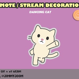 ANIMATED Emote Cat Dance / Dancing Emote / Twitch Discord Emote ...