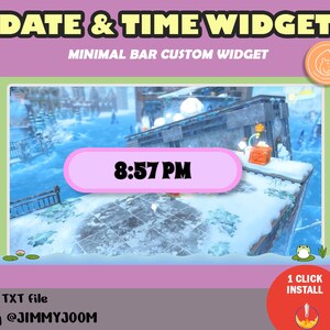 Date and Time Widget for Twitch Streaming / Custom Widget ...