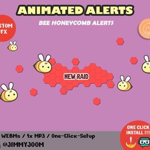 ANIMATED Baby Bee Alerts / Twitch Alerts / Live Streaming Alert Pack ...