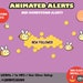 ANIMATED Baby Bee Alerts / Twitch Alerts / Live Streaming Alert Pack ...