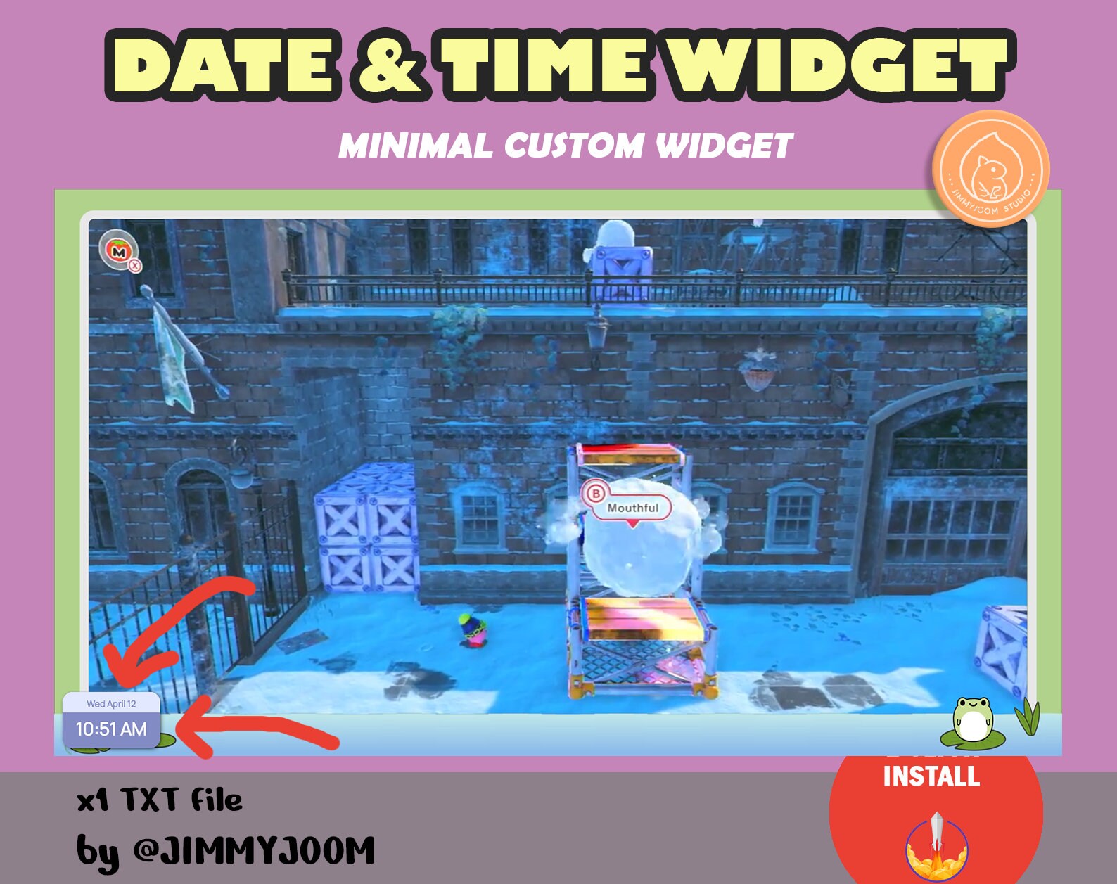 Date and Time Widget for Twitch Streaming / Custom Widget ...