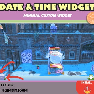 Date and Time Widget for Twitch Streaming / Custom Widget / Customizable / Streamelements Custom ...