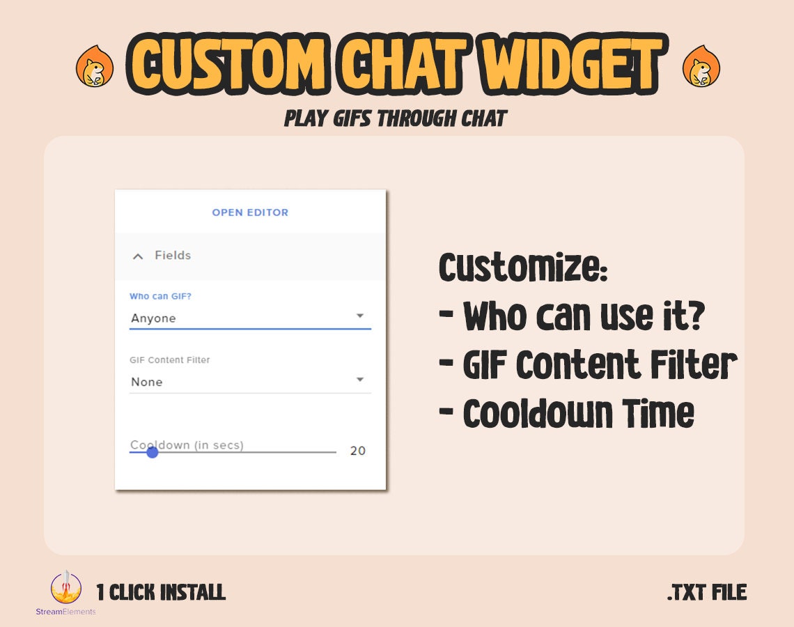 GIF Meme Twitch Widget / Twitch Chat Widget / Chat Commands / - Etsy ...