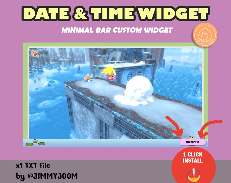 Date and Time Widget for Twitch Streaming / Custom Widget ...