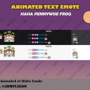 Animated HAHA LOL Emote / Animated Frog Emotes / Cute Kawaii Frog ...