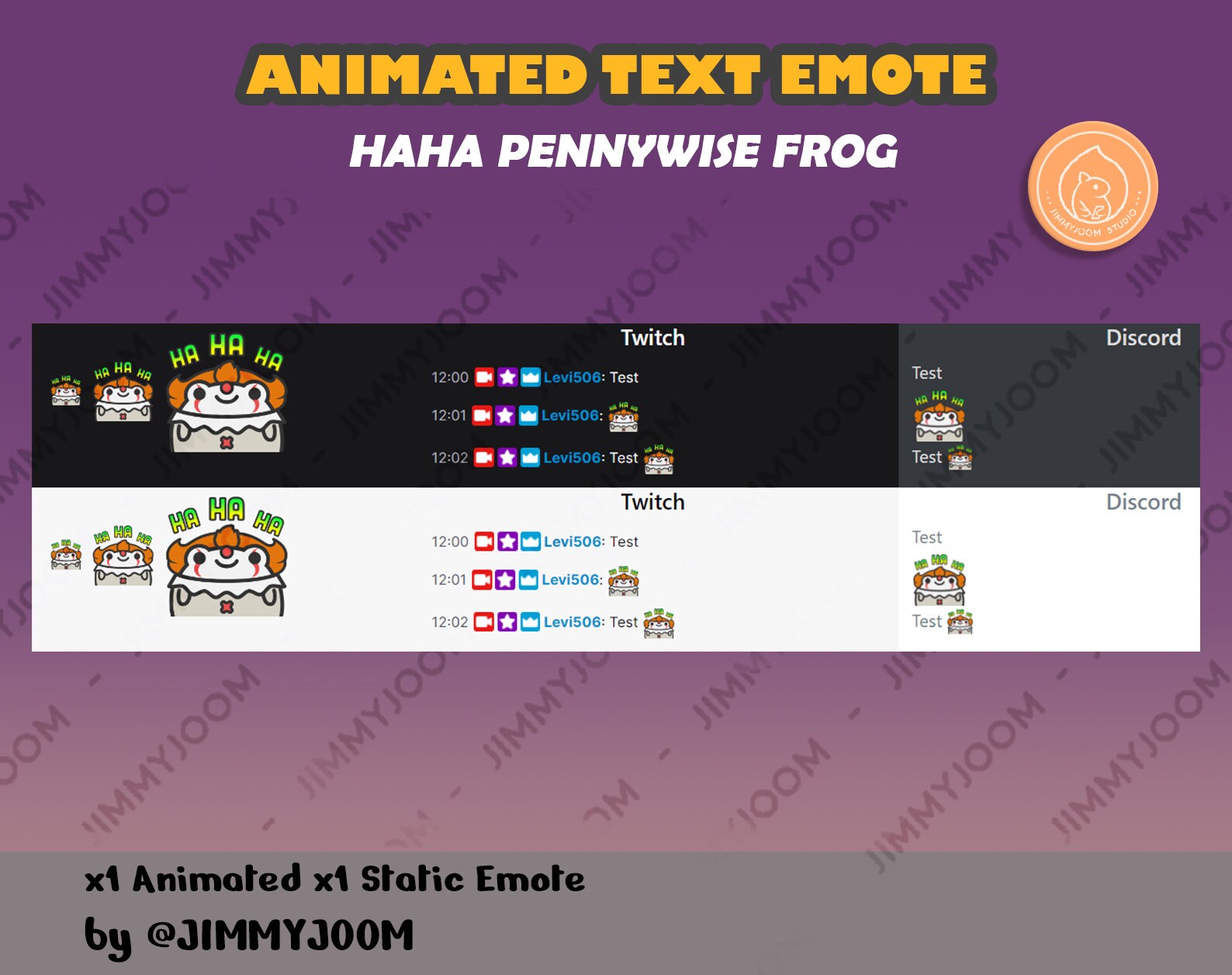 Animated HAHA LOL Emote / Animated Frog Emotes / Cute Kawaii Frog ...