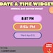 Date and Time Widget for Twitch Streaming / Custom Widget ...