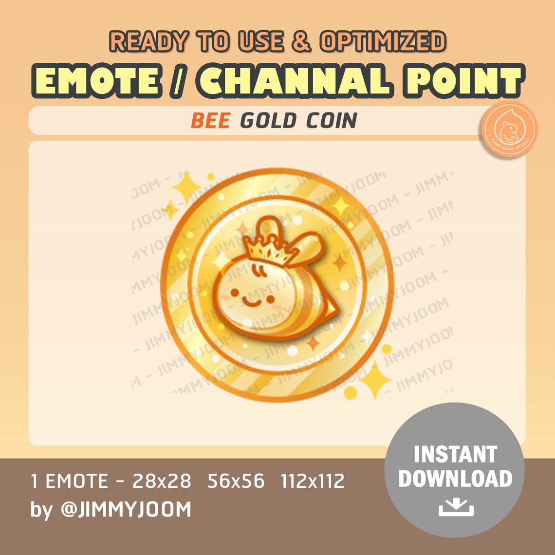 Twitch Channel Points Bee Coin/ Emote / Coin / Badges / Kawaii ...
