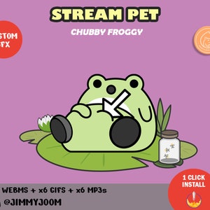 Animated Frog Stream Pet Custom Widget / STREAMELEMENTS Interactive ...