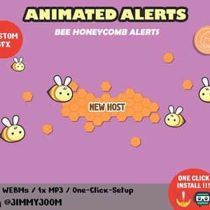 ANIMATED Baby Bee Alerts / Twitch Alerts / Live Streaming Alert Pack ...