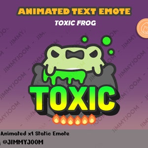 Animated Toxic Emote / Animated Frog Emotes / Cute Kawaii Frog ...