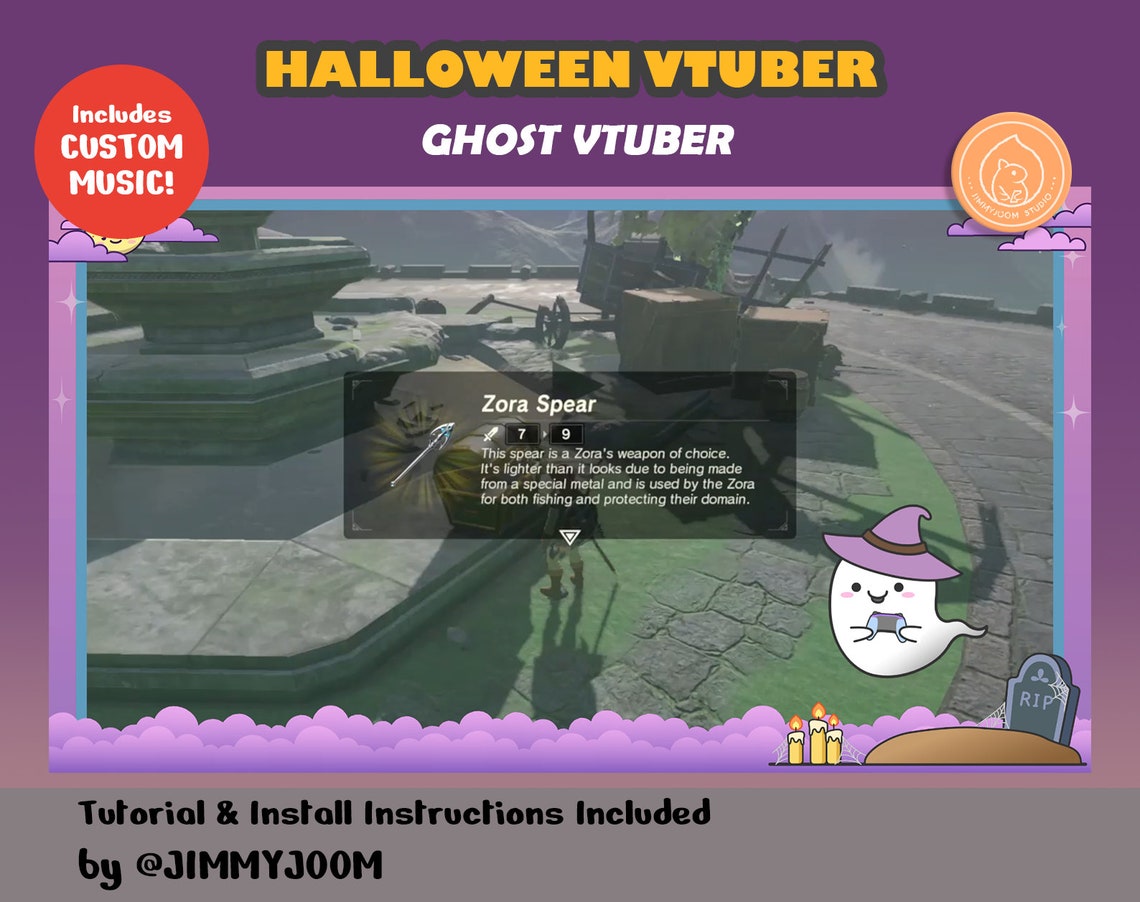 Cute Animated Ghost Vtuber Pngtuber Giftuber / Halloween PNG Tuber ...
