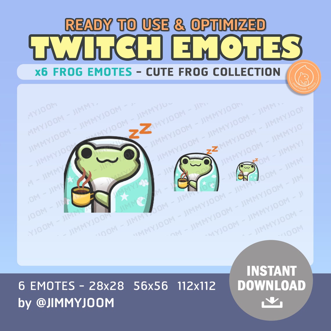 Cute Frog Emotes for Twitch Discord / Kawaii Green Frog / Ok - Etsy