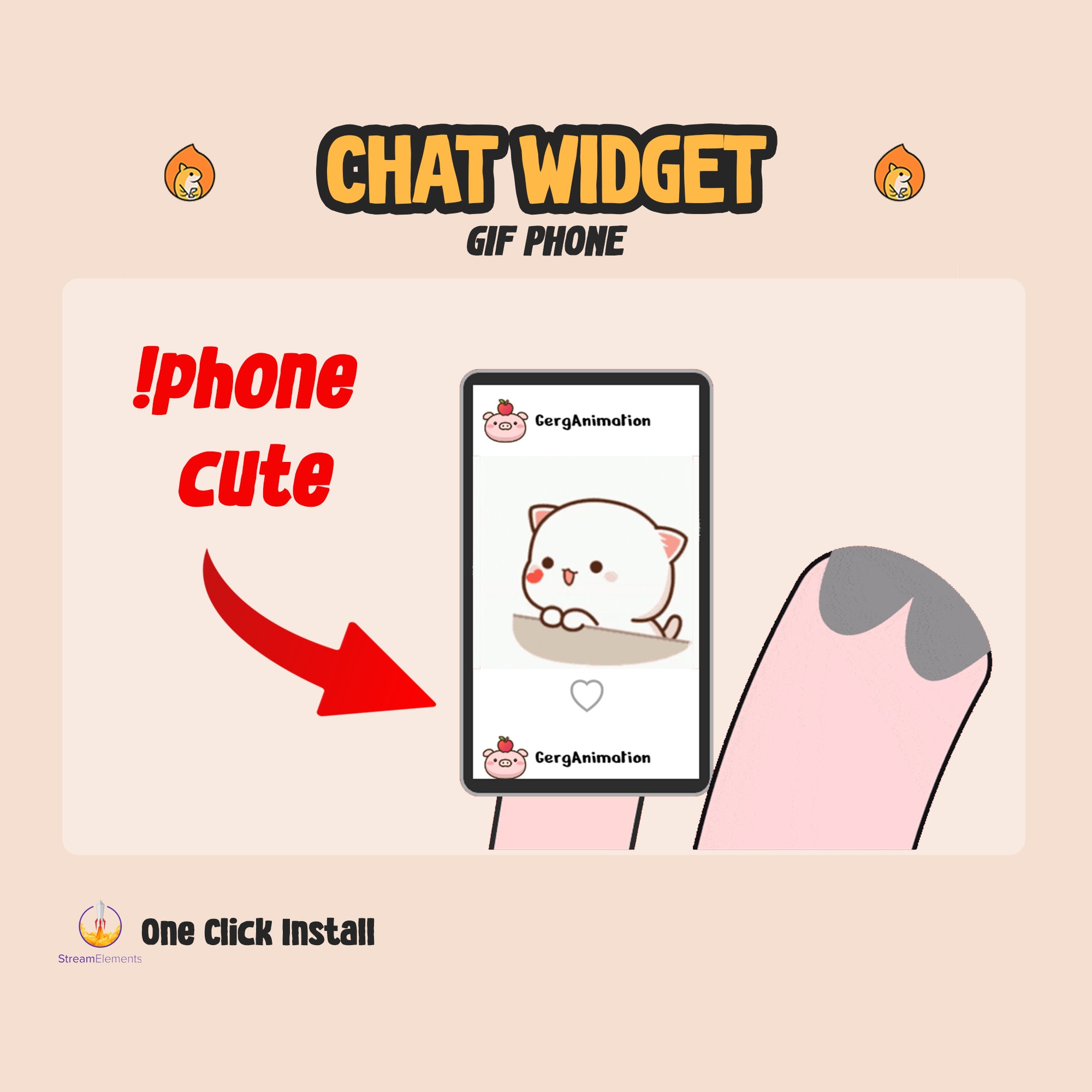 Custom Chat Widget GIF Game / Twitch Chat Widget / Animated - Etsy