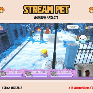 Animated Axolotl Stream Pet Custom Widget / STREAMELEMENTS Interactive ...