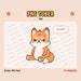 Fox Pngtuber Veadotube Mini PNG Tuber Cute Kawaii Fox Twitch Live ...