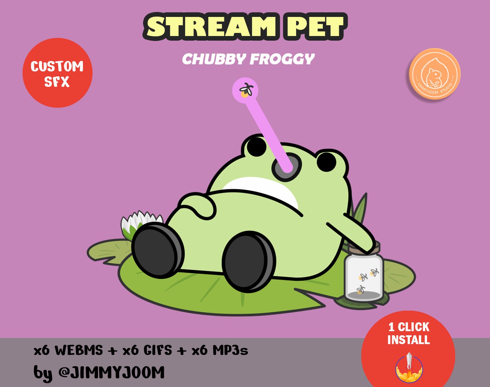 Animated Frog Stream Pet Custom Widget / STREAMELEMENTS Interactive ...