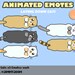 ANIMATED Cat Emote Pack / Animated Emotes for Twitch Discord ...