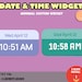 Date and Time Widget for Twitch Streaming / Custom Widget / - Etsy