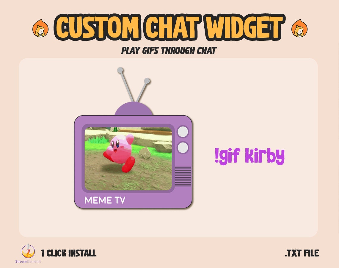 GIF Meme Twitch Widget / Twitch Chat Widget / Chat Commands / Custom ...