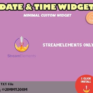 Date and Time Widget for Twitch Streaming / Custom Widget ...
