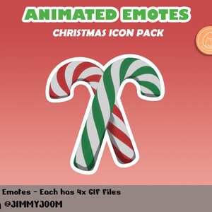 Animated 3D Christmas Emotes - Gift Present Tree Bell Candy Canes Emote ...