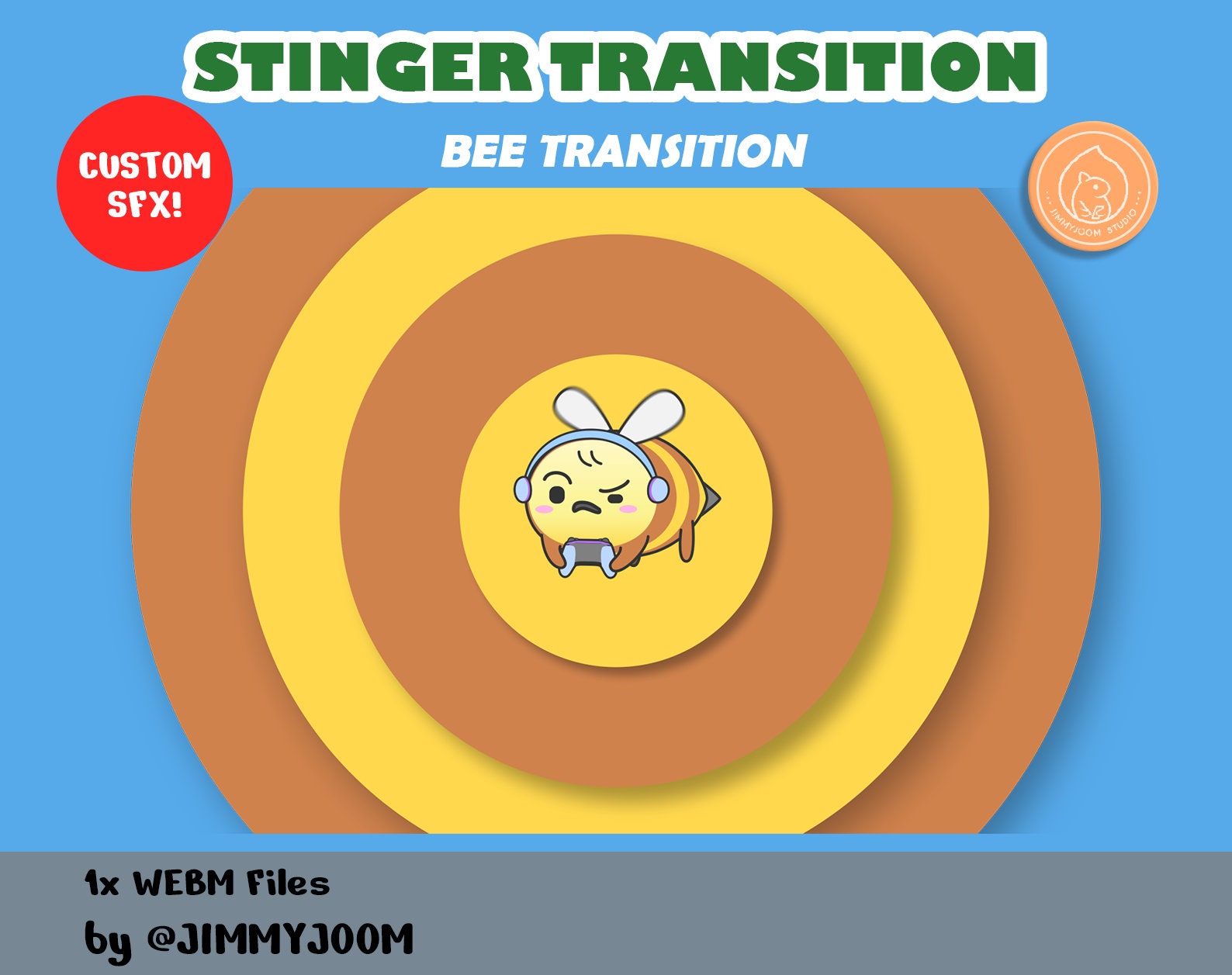 Twitch Stinger Transition / Kawaii Honey Bee W Sound / Stream ...