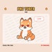 Fox Pngtuber Veadotube Mini PNG Tuber Cute Kawaii Fox Twitch Live ...