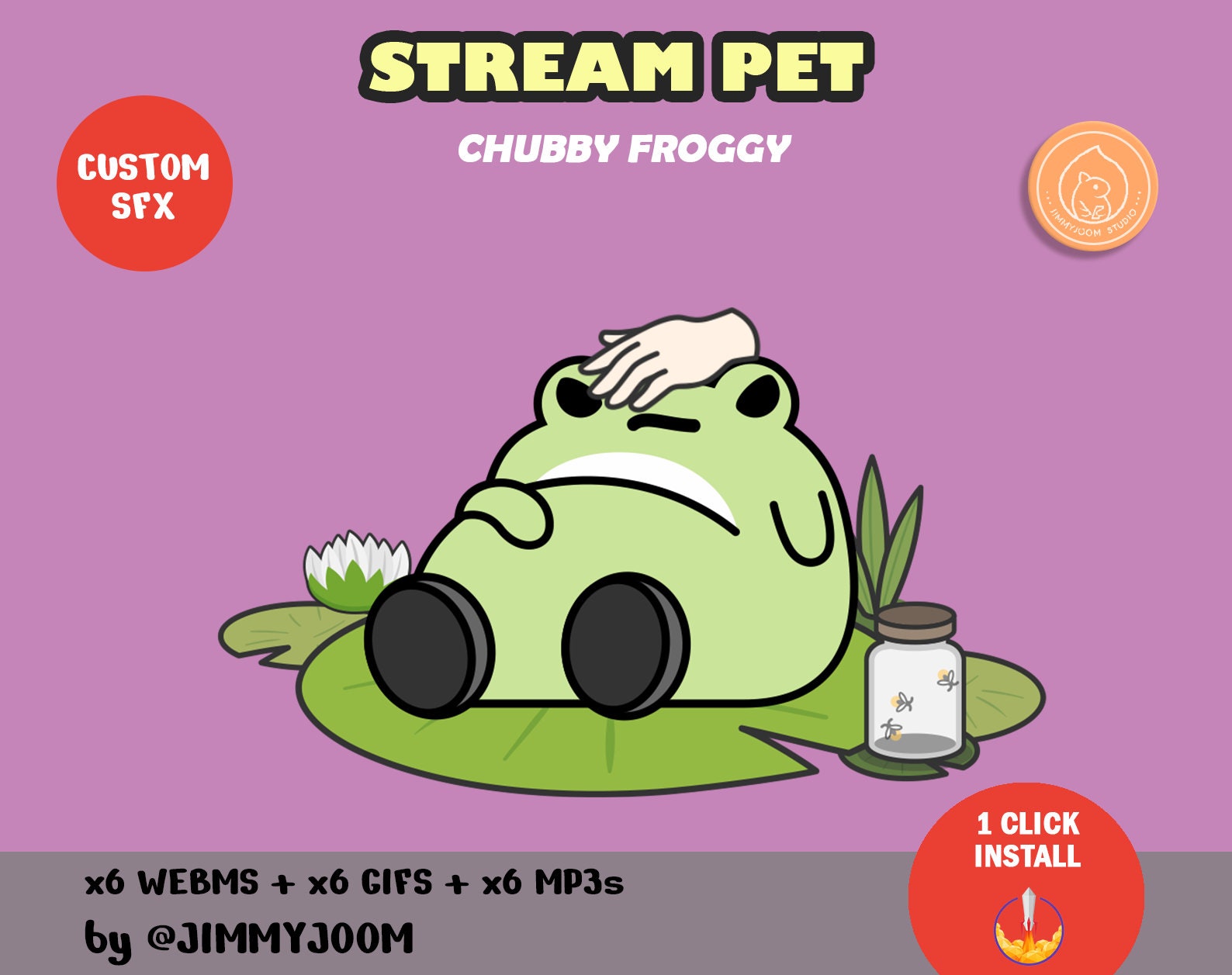 Animated Frog Stream Pet Custom Widget / STREAMELEMENTS Interactive ...