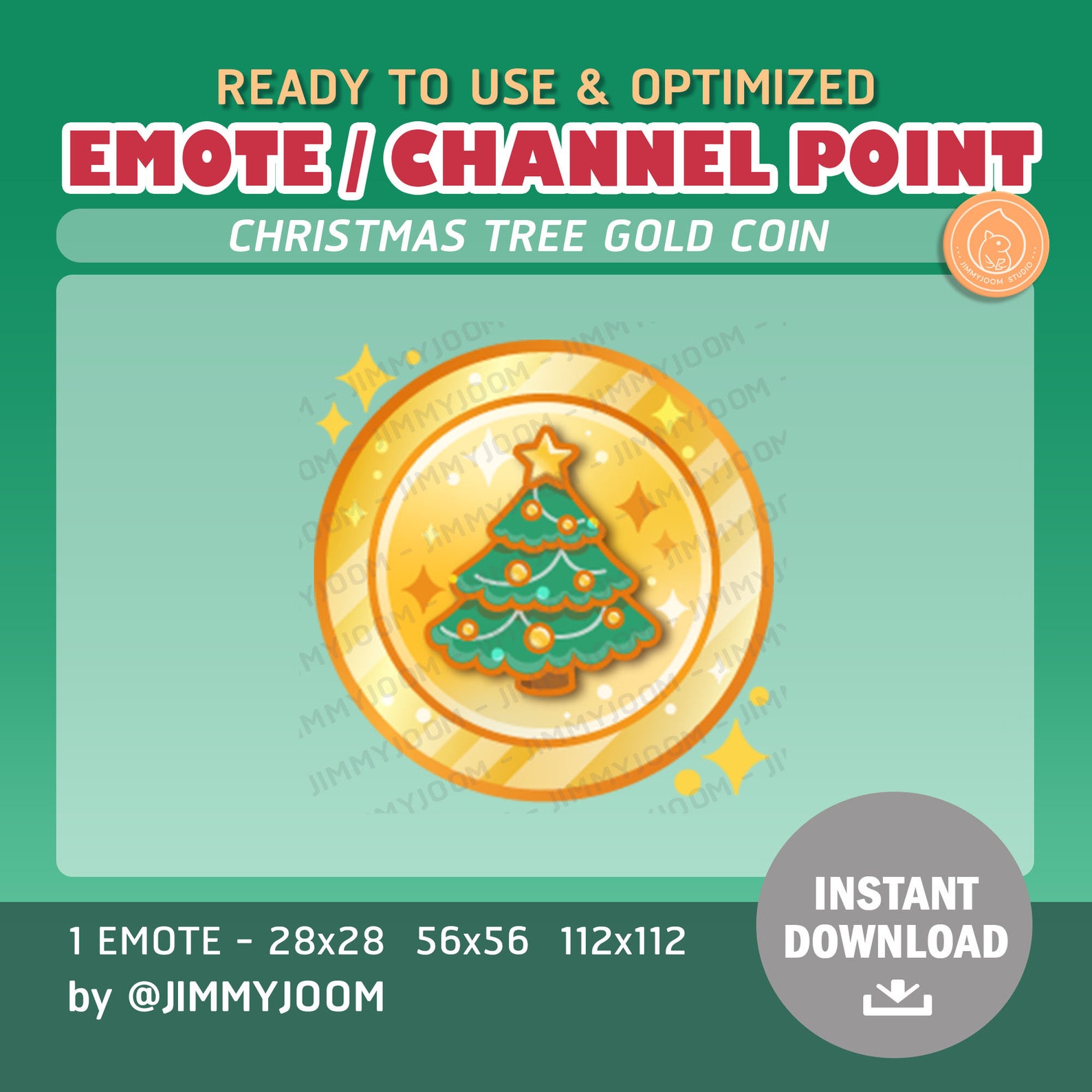 Twitch Christmas Tree Channel Point / Emote / Coin / Badges / Kawaii ...